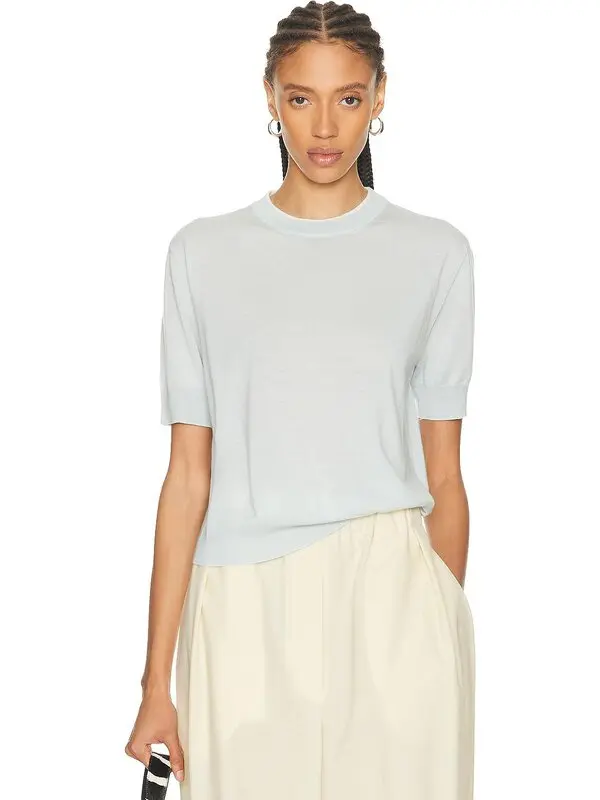 JIL SANDER Short Sleeve Top - Sky