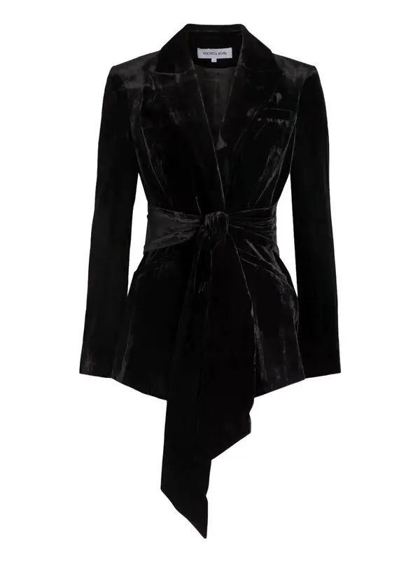 Veronica Beard Issel Tie-fastening Jacket - Black