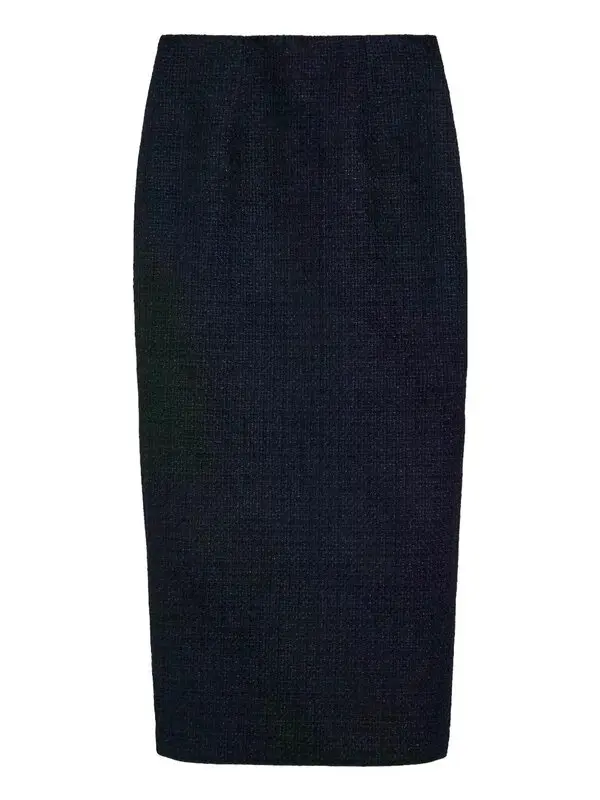 Roland Mouret Textured Pencil Skirt - Blue