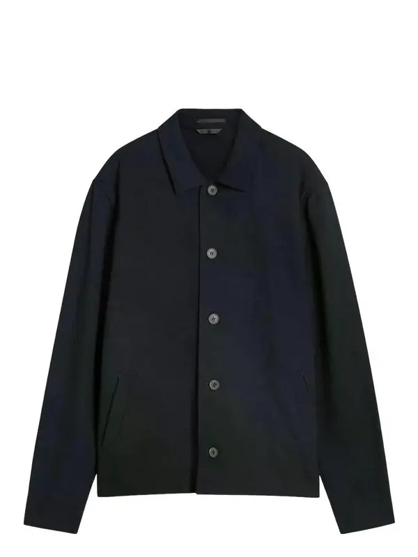 Sunspel Buttoned Jacket - Blue