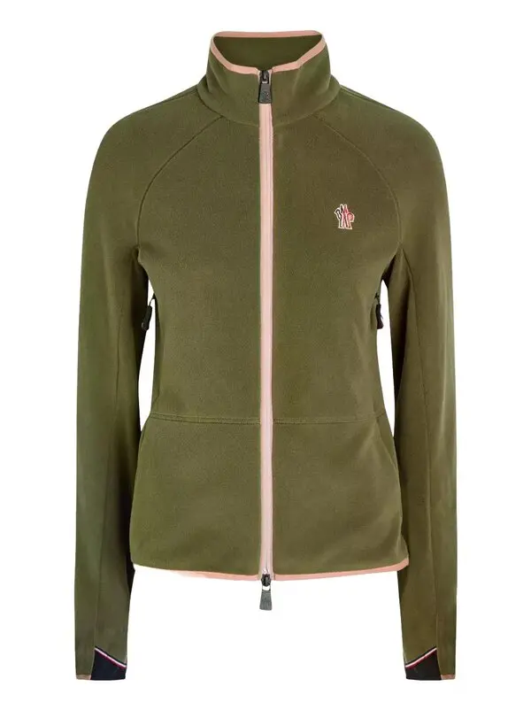 Moncler Fleece Zip-up Sweatshirt - Green