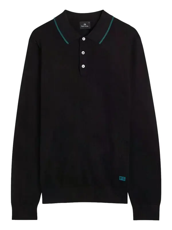 Paul Smith Long-sleeve Polo Shirt - Black