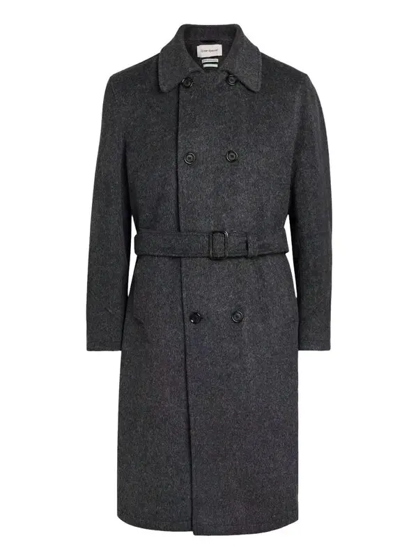 Oliver Spencer Belted Double-breasted Coat - Grey