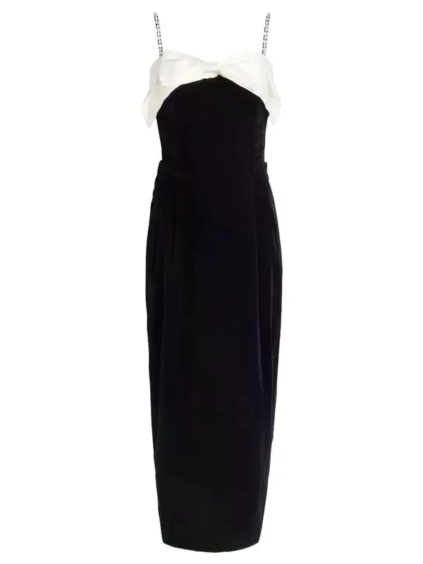 SISTER JANE Kelly Bow Chain Dress - Black