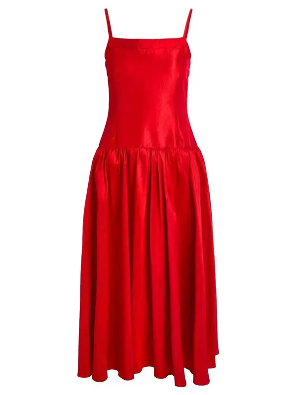 SISTER JANE Quartet Spaghetti-strap Midi Dress - Red