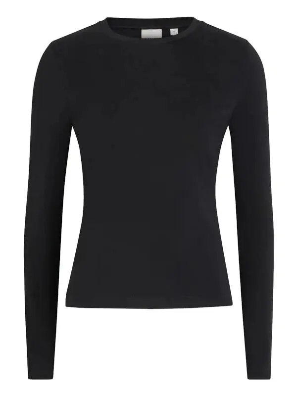 Varley Edna Long-sleeve Fitted T-shirt - Black
