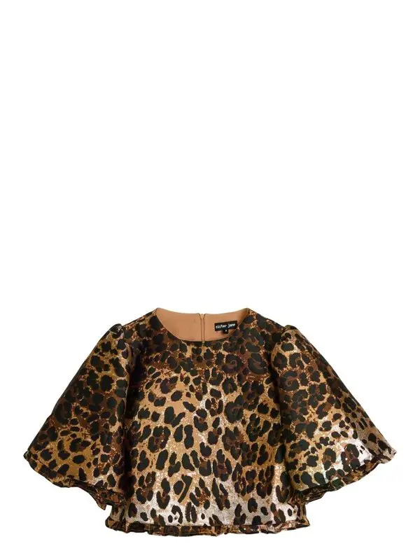 SISTER JANE Leopard Print Blouse - Brown