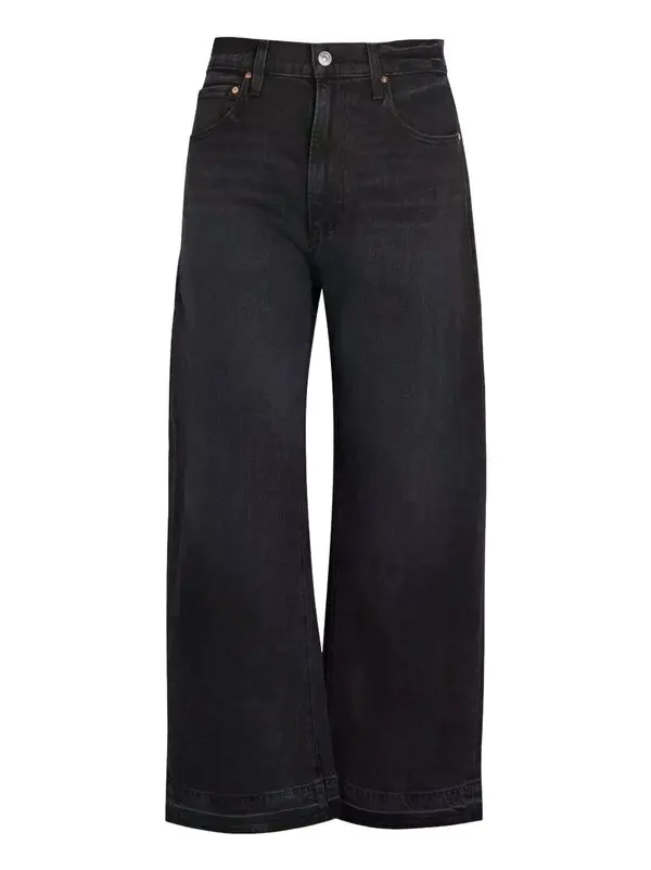 Paige Five-pocket Wide Leg Jeans - Black