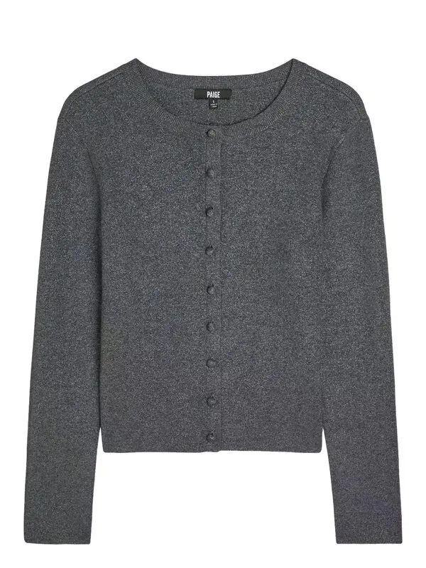 Paige Button Cardigan - Grey