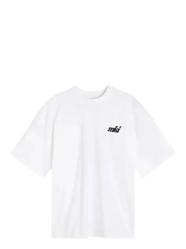 MKI MIYUKI ZOKU Stamp Logo T-shirt - White