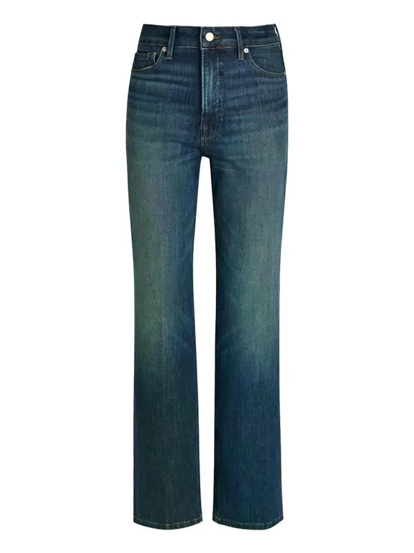 Good American Faded Straight Leg Jeans - Blue