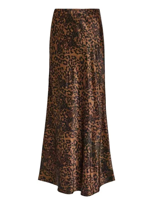 Rails Romina Anima-print Maxi Skirt - Brown