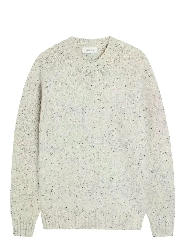 LES DEUX Gary Speckled Crew-neck Sweater - Neutrals