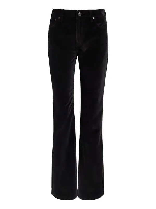 Rag & Bone Dahlia Velvet Flare Jeans - Black