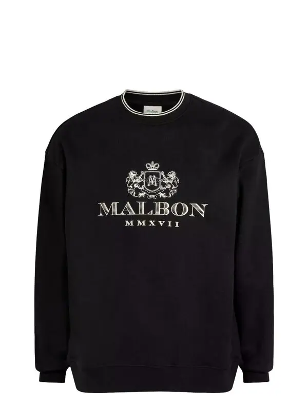 MALBON Crew-neck Sweatshirt - Black