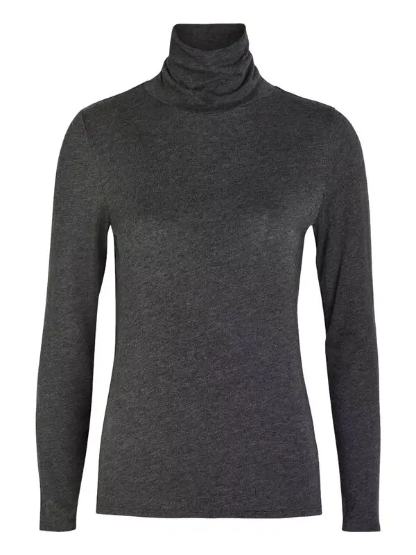 Eileen Fisher Roll-neck Top - Grey