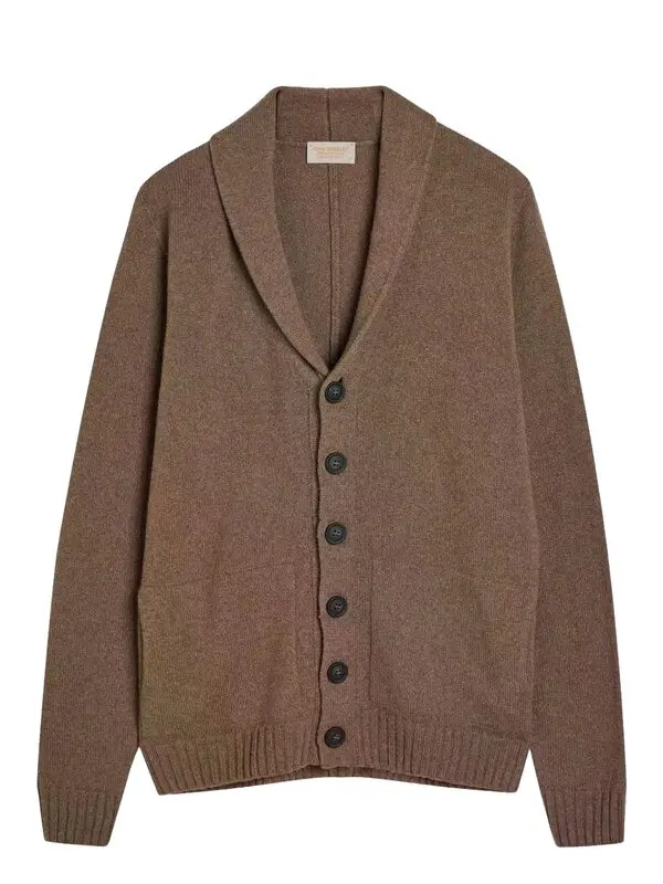 John Smedley Rockforda Cardigan - Brown