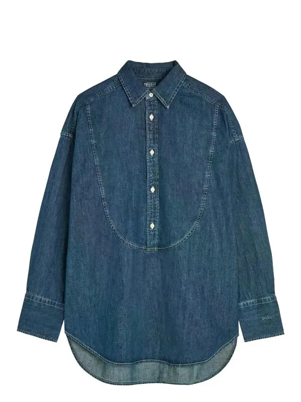 Polo Ralph Lauren Long-sleeved Denim Shirt - Blue