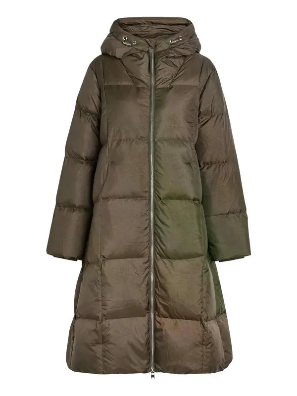 Varley Oversized Hooded Coat - Brown