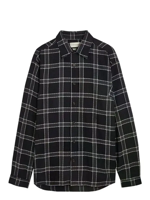 Oliver Spencer Check-print Shirt - Black