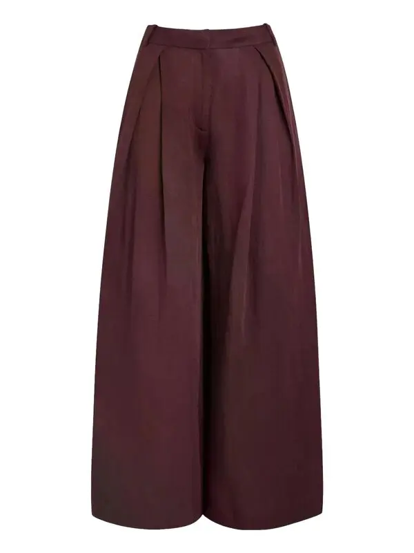 Faithfull The Brand Astrid Wide-leg Trousers - Brown