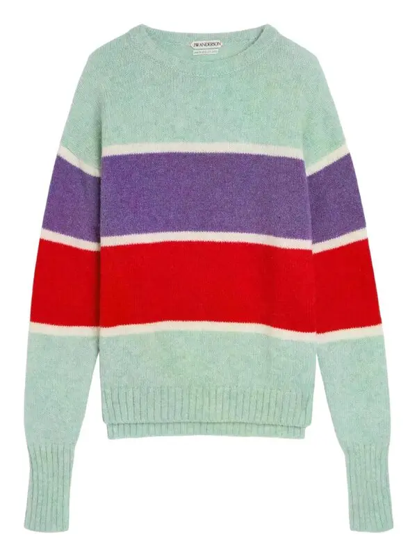 JW Anderson Striped Pullover Sweater - Green