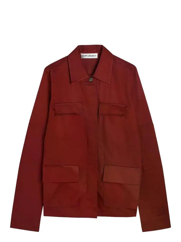 Our Legacy Long-sleeve Pocket Jacket - Red