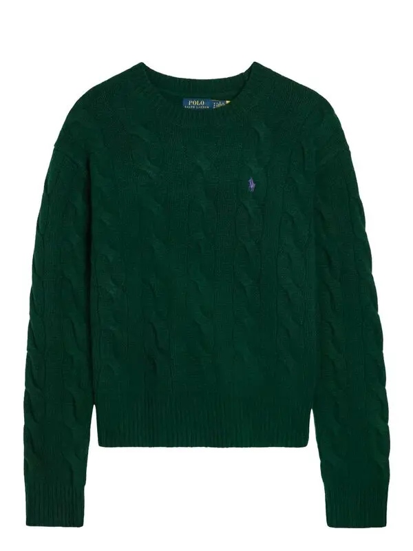 Polo Ralph Lauren Cable-knit Crew-neck Sweater - Green