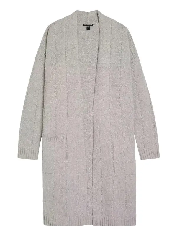 Eileen Fisher Patch-pocket Cardigan Coat - Grey