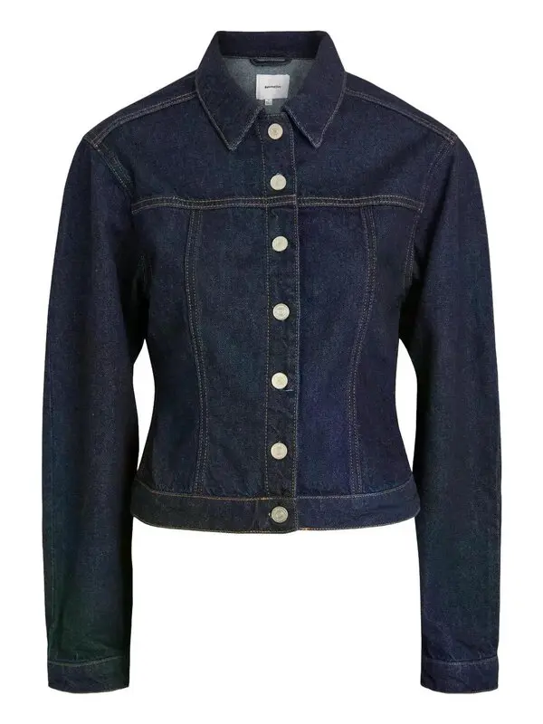 REFORMATION Button Fitted Jacket - Blue