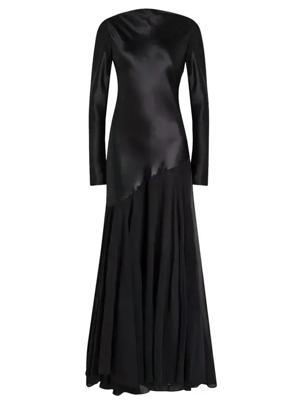 Tove Cordelia Panelled Maxi Dress - Black