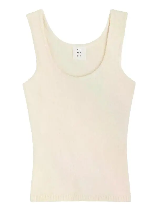 Almada Label Riri Scoop-neck Top - Neutrals