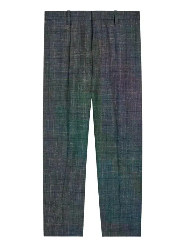 JIL SANDER Checked Trousers - Grey