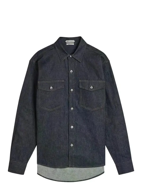 JW Anderson Long-sleeve Denim Shirt - Blue