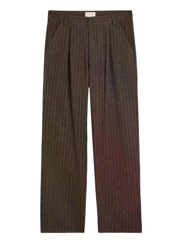 Oliver Spencer Orsman Pleated Trousers - Brown