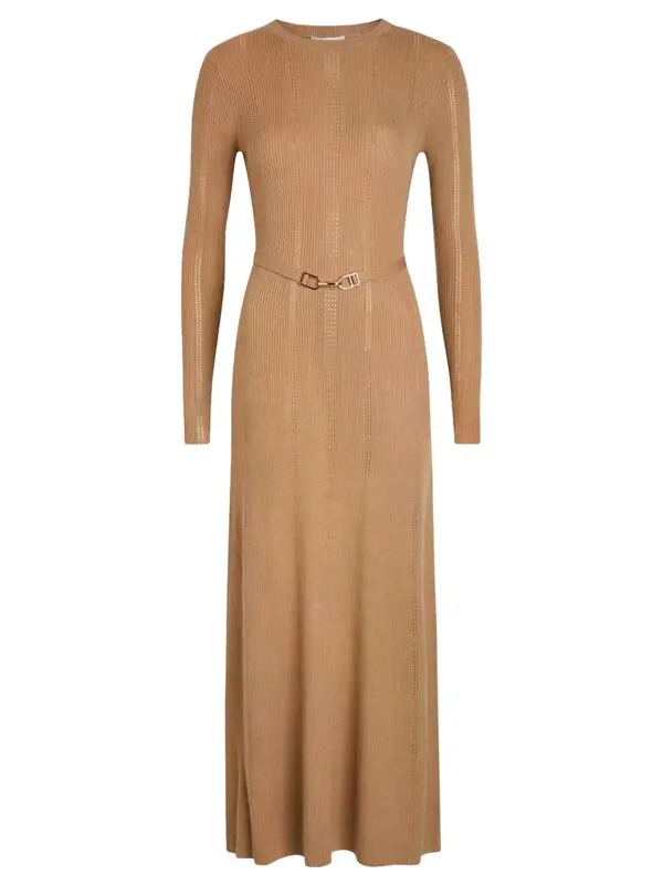 Gabriela Hearst Long-sleeve Midi Dress - Neutrals
