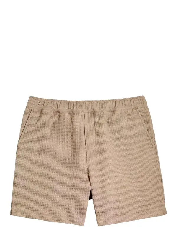 Paige Waffle Textured Shorts - Neutrals