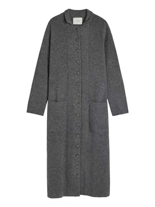 LISA YANG Button Pockets Coat - Grey