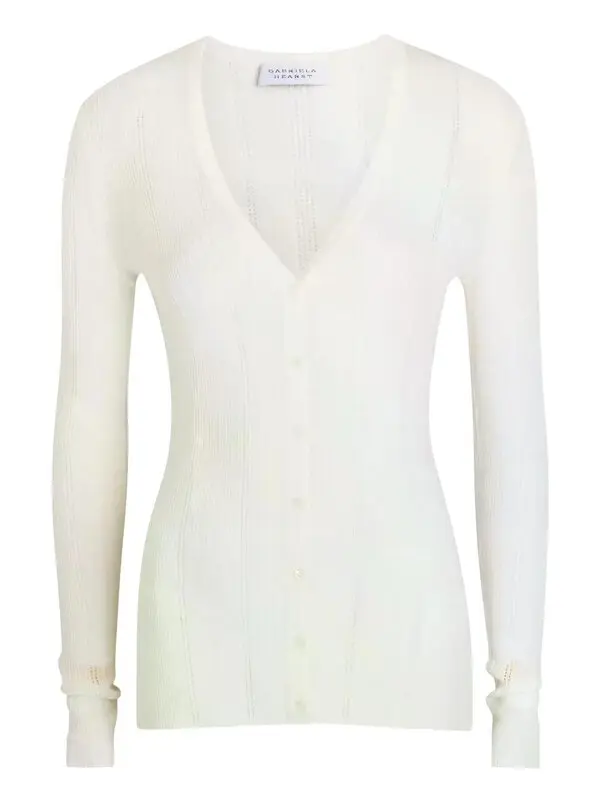 Gabriela Hearst Lillian V-neck Cardigan - Neutrals