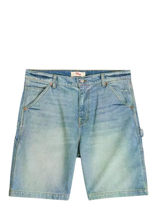 CHERRY LA Washed Workwear Shorts - Blue