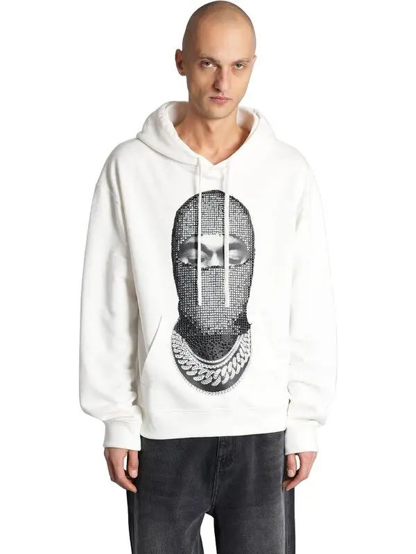 IH NOM UH NIT Printed Cotton Sweatshirt - White