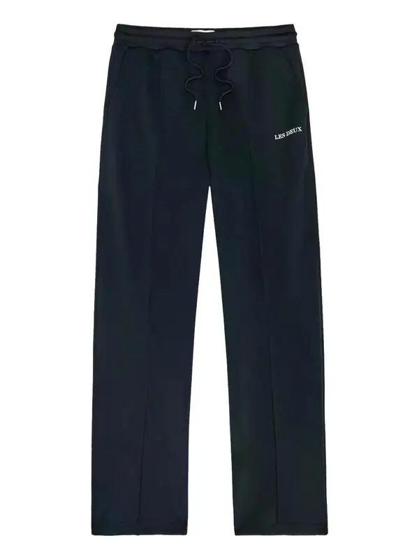LES DEUX Ballier Pintuck Drawstring Panelled Track Pants - Blue