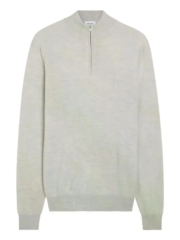 LES DEUX Greyson Half-zip Sweater - Neutrals