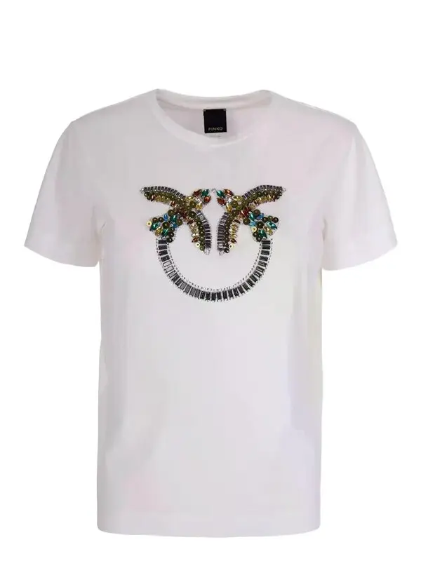 Pinko Appliqué T-shirt - White