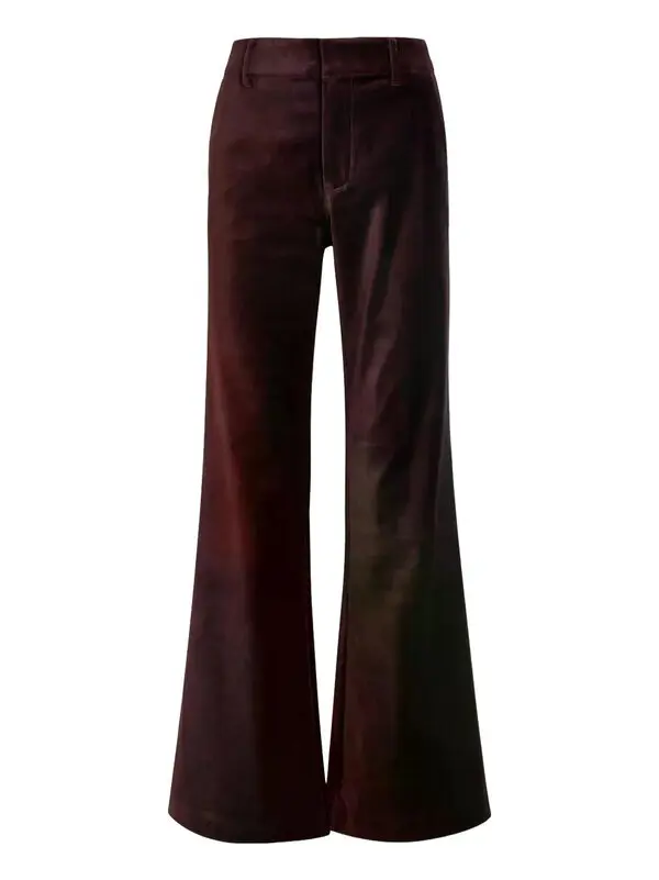 Paige Marlow Flared Trousers - Purple