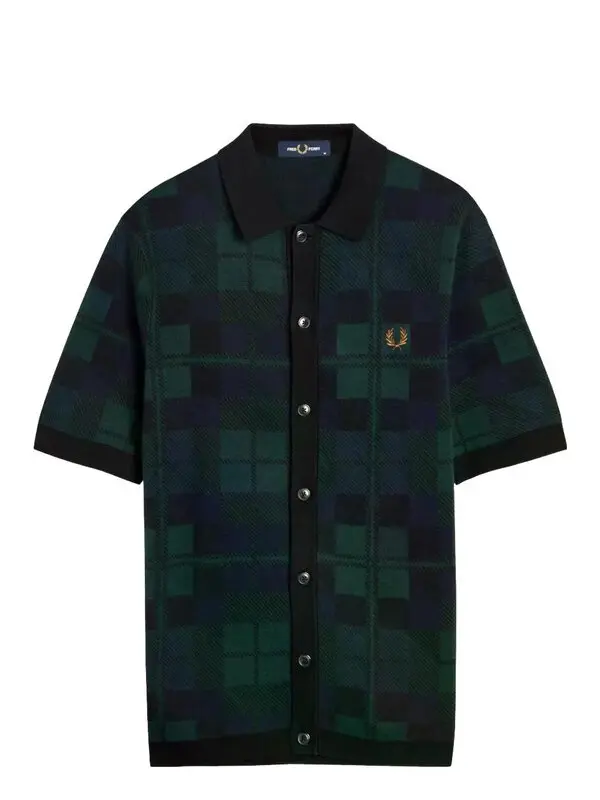 Fred Perry Tartan Button-up Shirt - Green