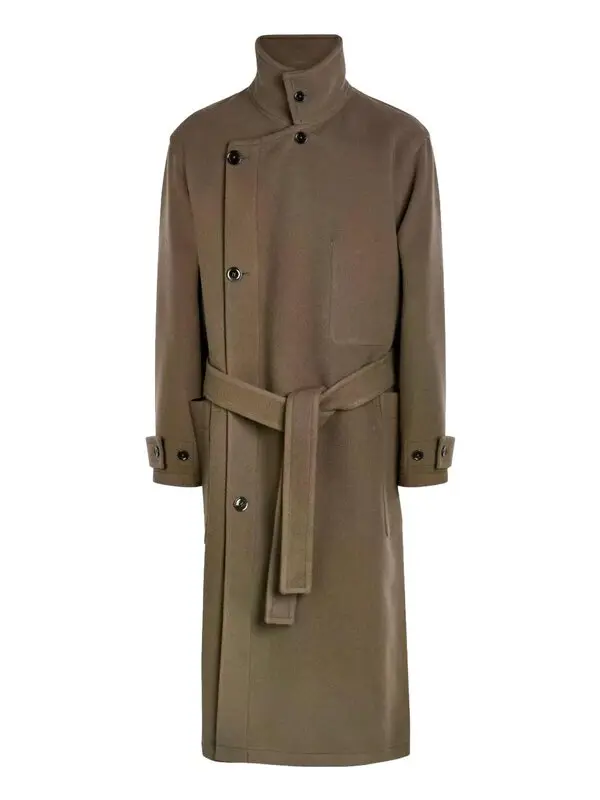LEMAIRE Belted Coat - Brown