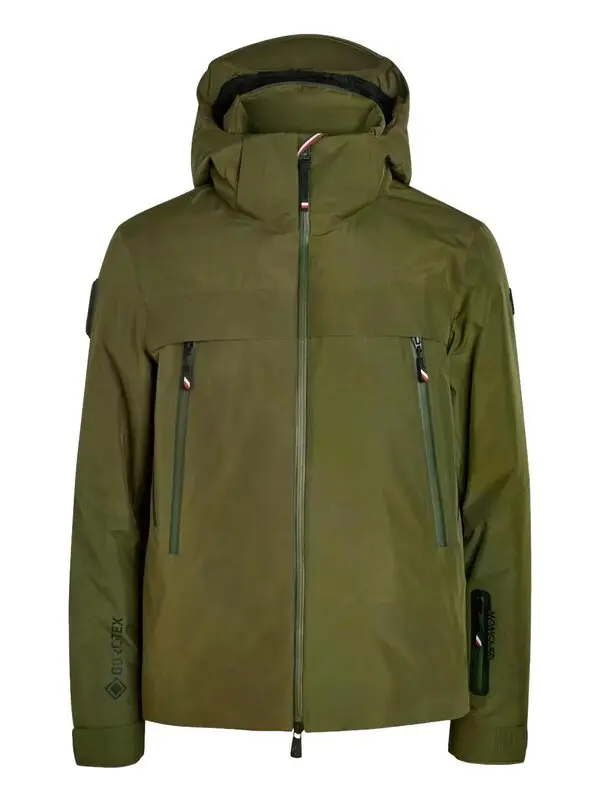 Moncler Zip-front Hooded Jacket - Green