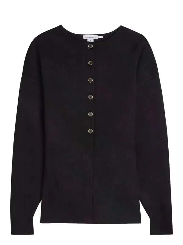 Good American Button Cardigan - Black