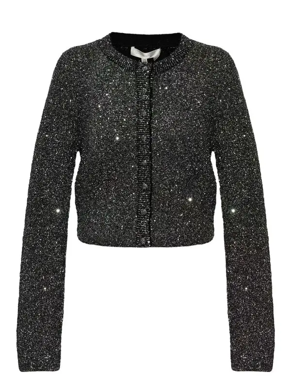 LoveShackFancy Sequin-embellished Cardigan - Black